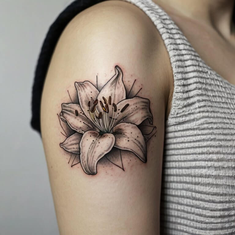 The Elegance of Lily Tattoos: Meanings and 120+ Design Inspirations