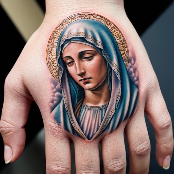 The Sacred Significance of Virgin Mary Hand Tattoos: A Blend of Faith ...
